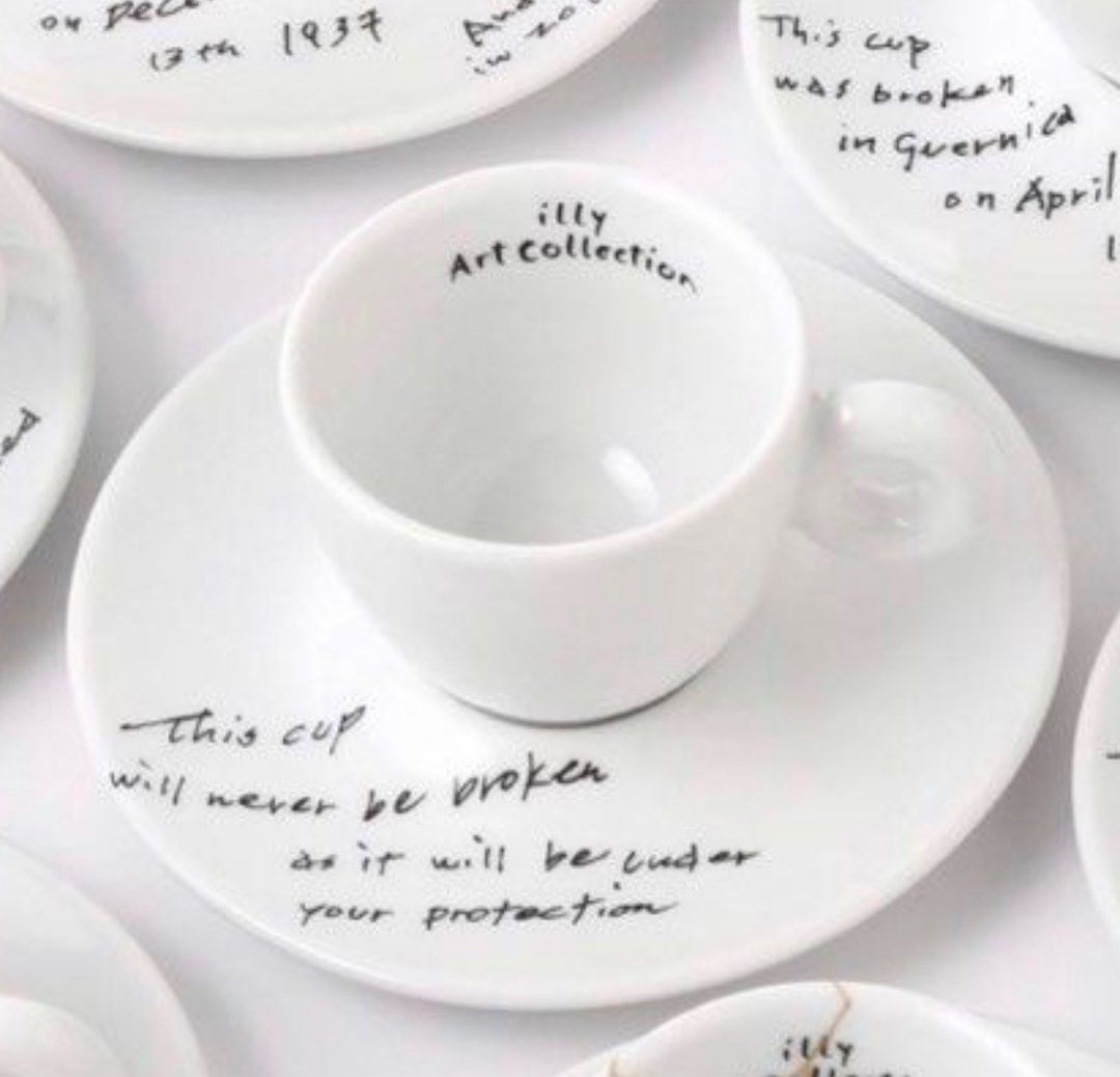 Illy Yoko Ono Art Collection Expresso Cup & Saucer Set of 7 , Furniture ...