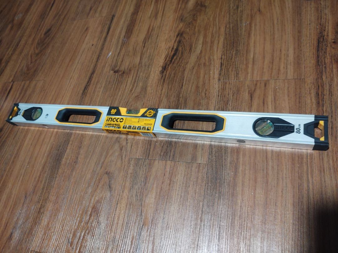INGCO HSL38080M Spirit Level With Powerful Magnets, Furniture & Home ...