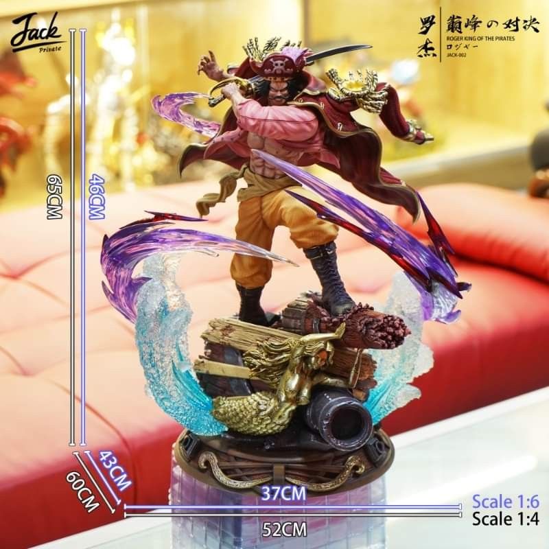 Jackstudio - One Piece Gol D Roger Anime Figure Gk Resin Statue ...