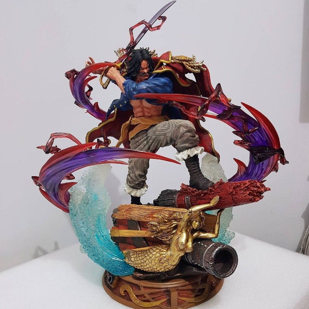 Jackstudio - One Piece Gol D Roger Anime Figure Gk Resin Statue ...