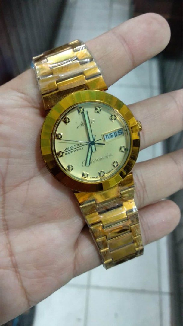 Jam tangan klasik vintage mido chronometer jam klasik, Fesyen Pria, Jam ...