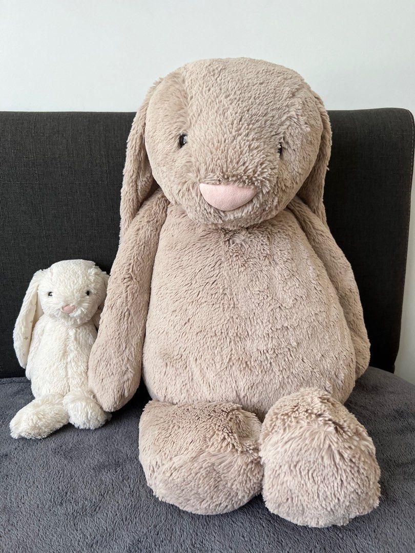 Jellycat Bashful bunny - really big, beige, Hobbies & Toys, Toys & Games on Carousell