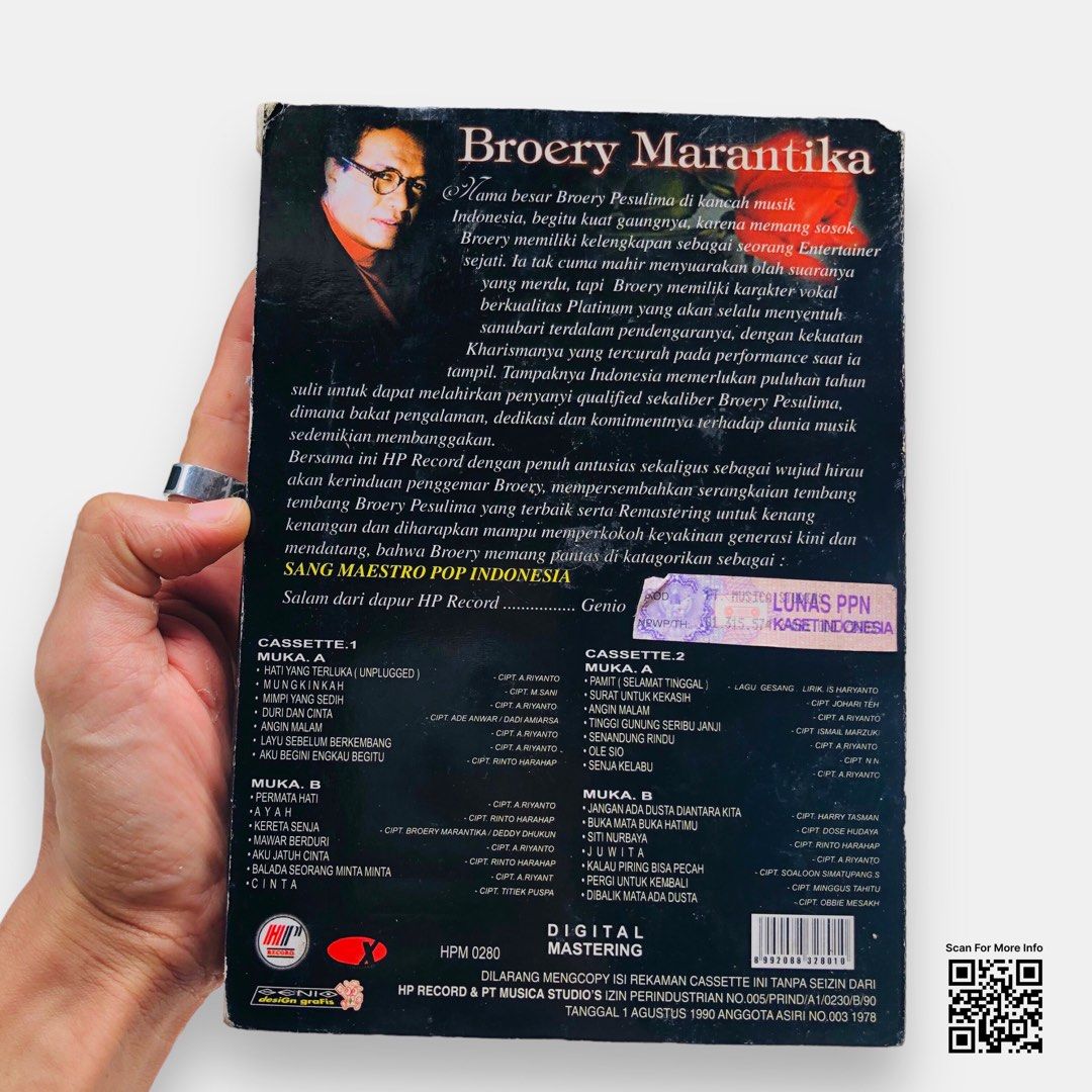Kaset Pita Broery Marantika Golden Hits Memories, Musik & Media, CD ...