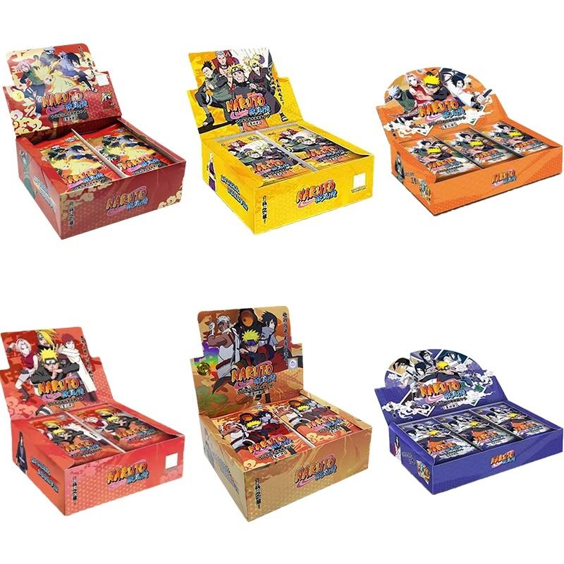 KAYOU Genuine Naruto Cards Box Anime Figure Card Booster Pack Sasuke ...