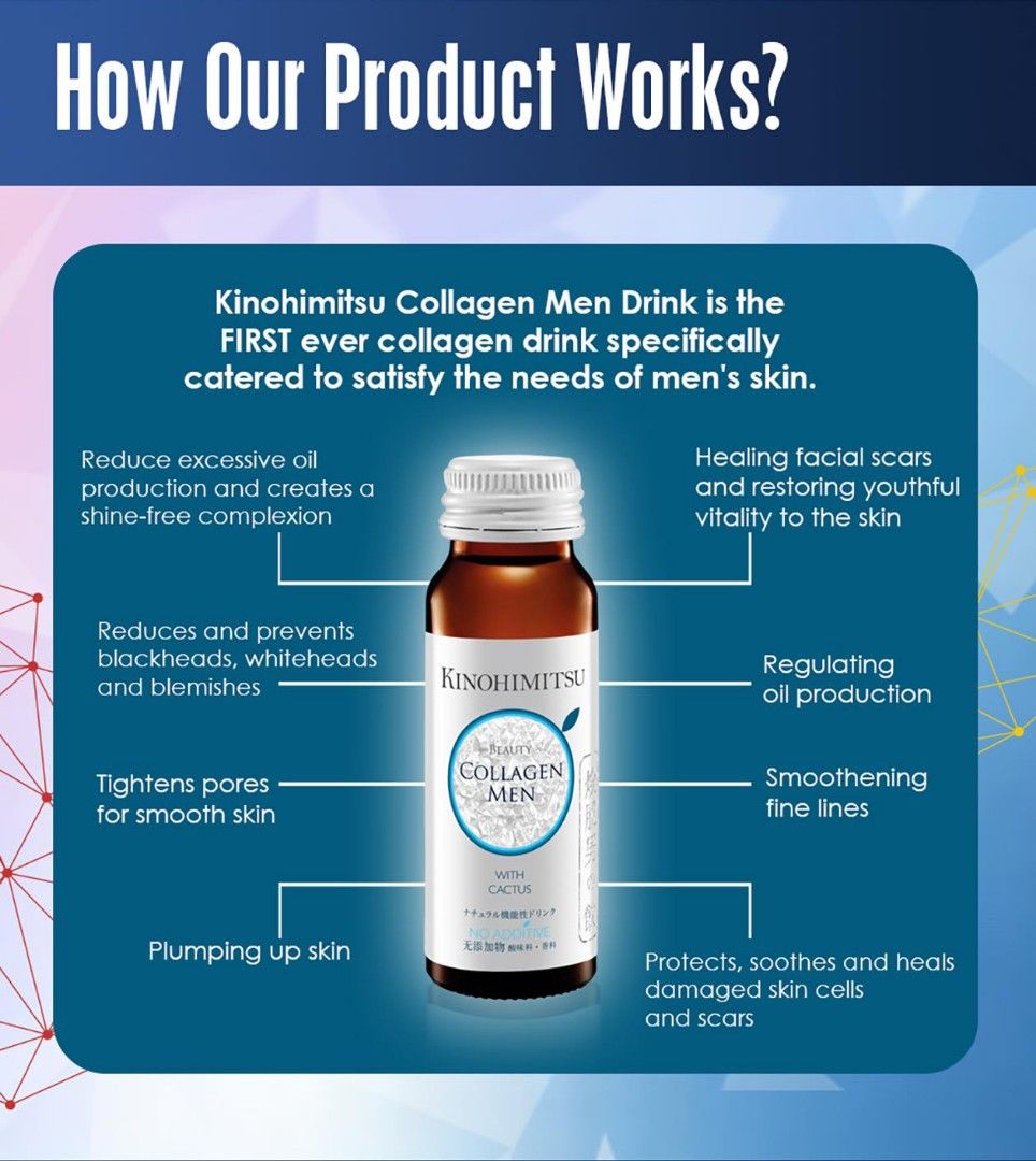 KINOHIMITSU Collagen Men, Health & Nutrition, Health Supplements ...