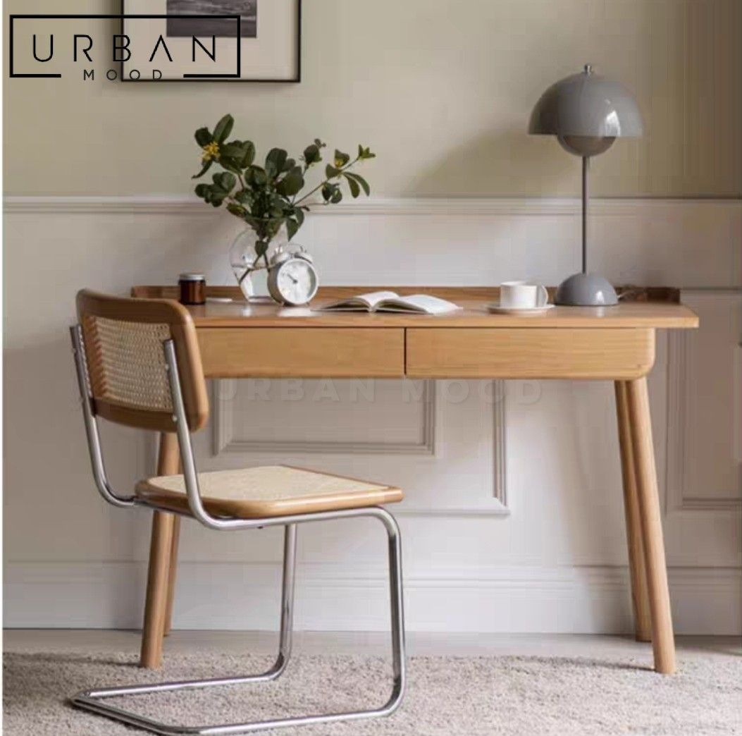 KLAXON Japandi Study Table, Furniture & Home Living, Furniture, Tables ...