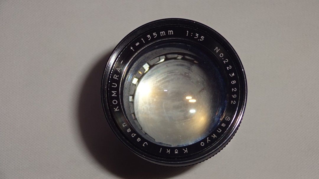 Komura 135mm f3.5 Lens made by Sankyo Kohki Japan manual M39 Mount (metal), Photography, Lens ...