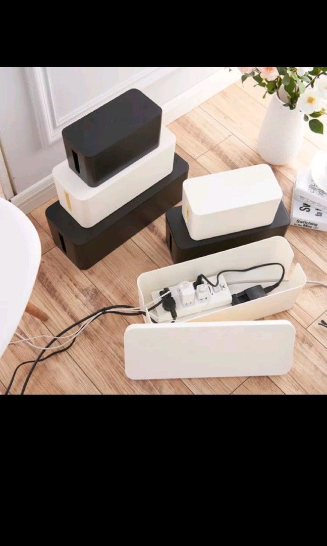 Large power extension socket plug container holder, Furniture & Home ...