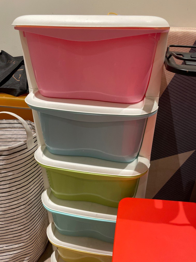 Layered storage boxes, Furniture & Home Living, Home Improvement ...