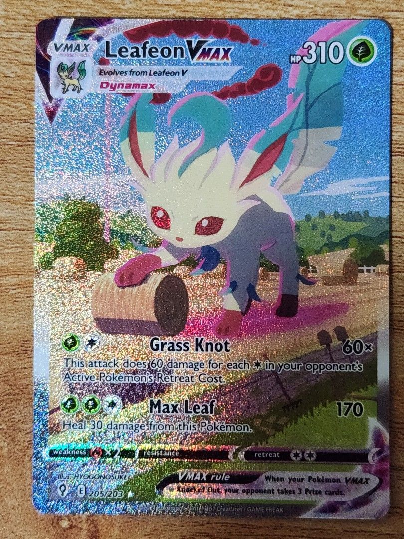 Leafeon VMAX AA 205/203, Hobbies & Toys, Toys & Games on Carousell