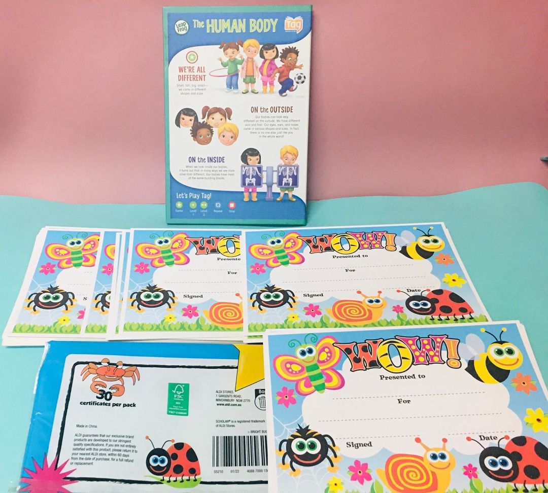 Leap Frog The Human Body Board Folds with Card Certificates (30 pcs ...