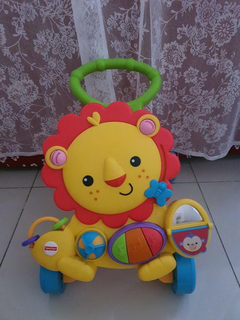 Lion fisher price walker push, Bayi & Anak, Mainan & Baby Walker di ...