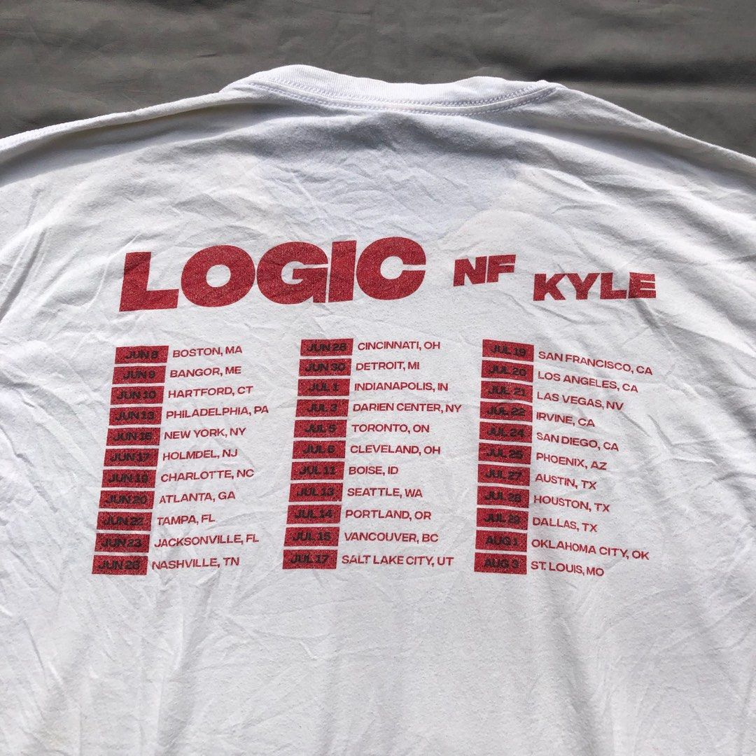 LOGIC The Bobby Tarantino vs Everybody Tour Tee, Men's Fashion, Tops ...