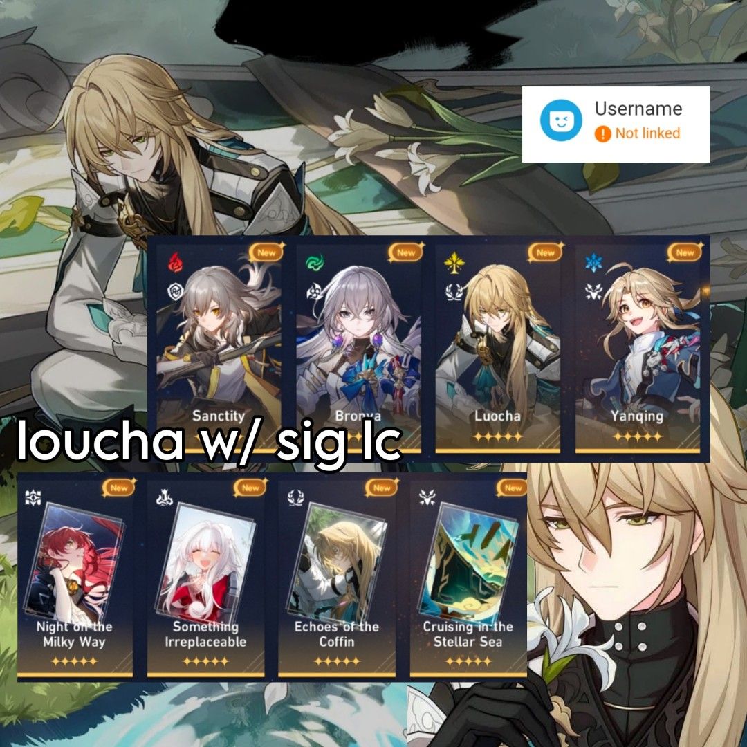 RUSH SALE loucha with signature lightcone echoes of the coffin, yanqing ...