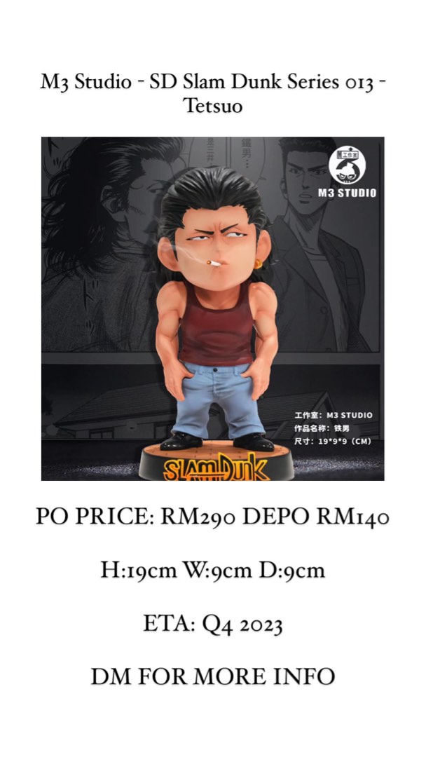 M3 Studio - SD Slam Dunk - Tetsuo, Hobbies & Toys, Toys & Games on Carousell