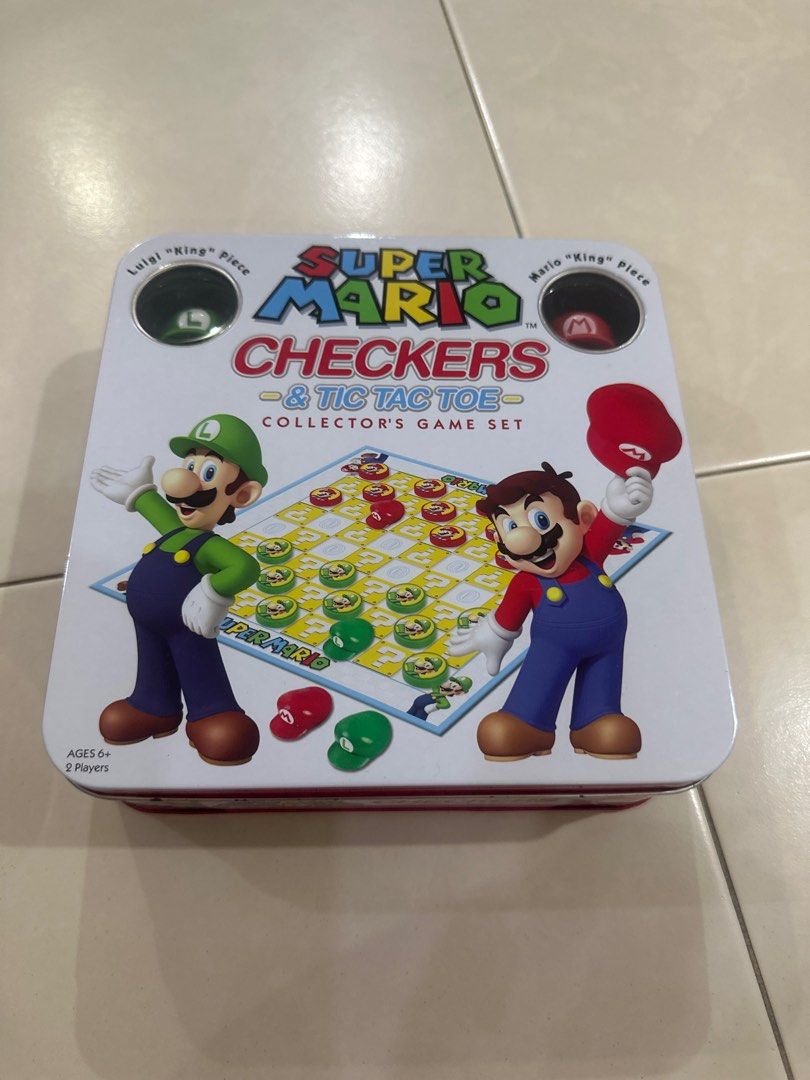 Mario Checker & Tic Tac Toe, Hobbies & Toys, Toys & Games on Carousell