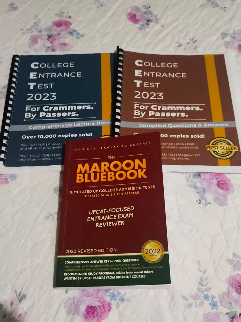 Maroon Bluebook and CET 2023 Reviewers on Carousell