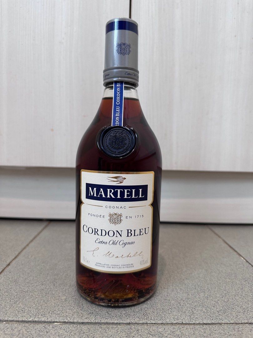 Martell Cordon Bleu 700ml with Box, Food & Drinks, Alcoholic Beverages ...