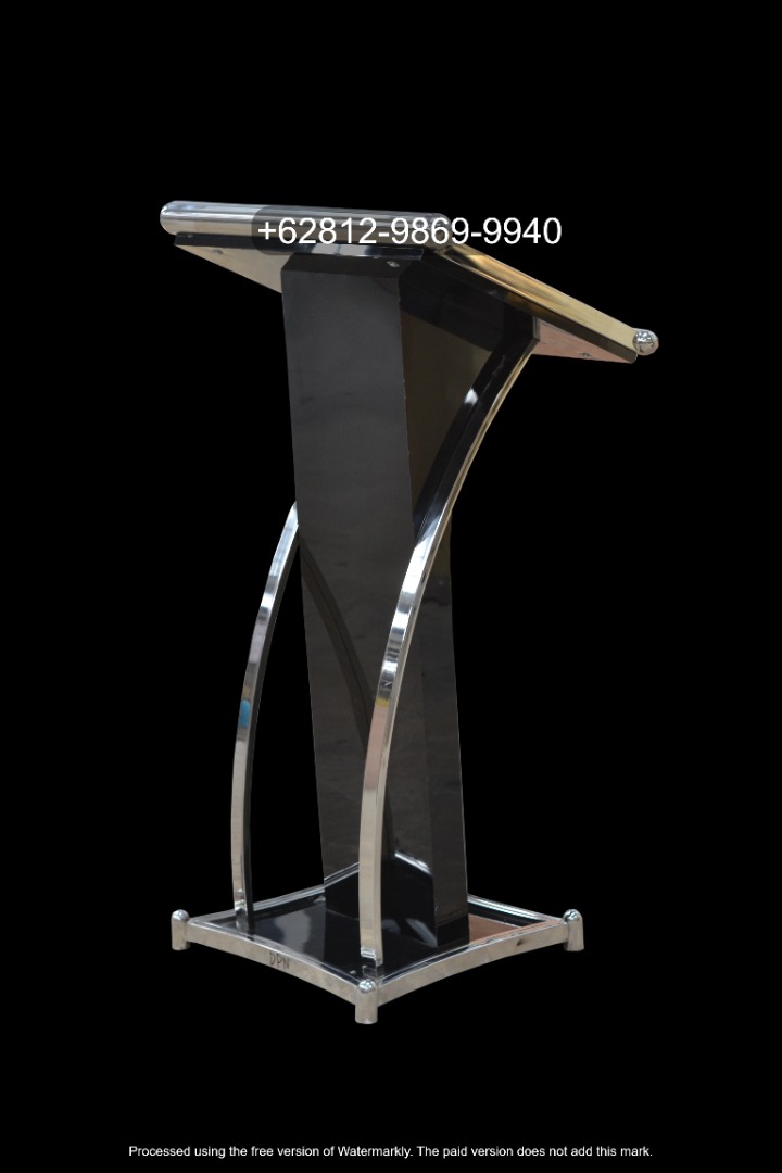 Minimalist Podium / Pulpit with Stainless Steel Design that Captivates ...