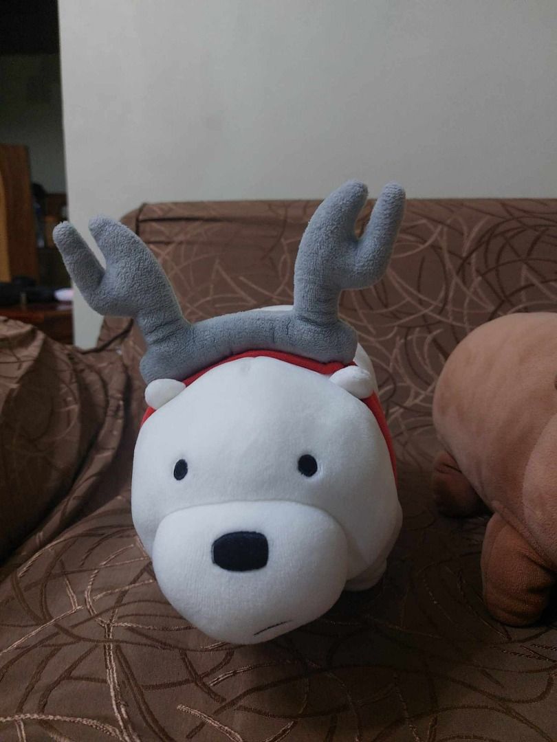 Miniso Christmas Edition Ice Bear and Grizzly Bundle Stuffed Toys (Pls ...