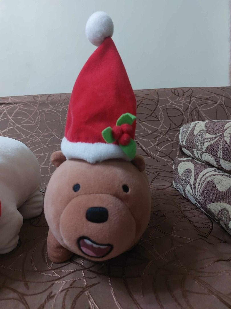 Miniso Christmas Edition Ice Bear and Grizzly Bundle Stuffed Toys (Pls ...