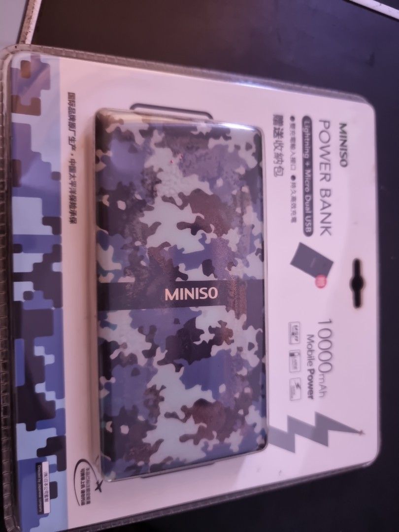 Miniso power bank 10000mAh, Mobile Phones & Gadgets, Mobile & Gadget ...