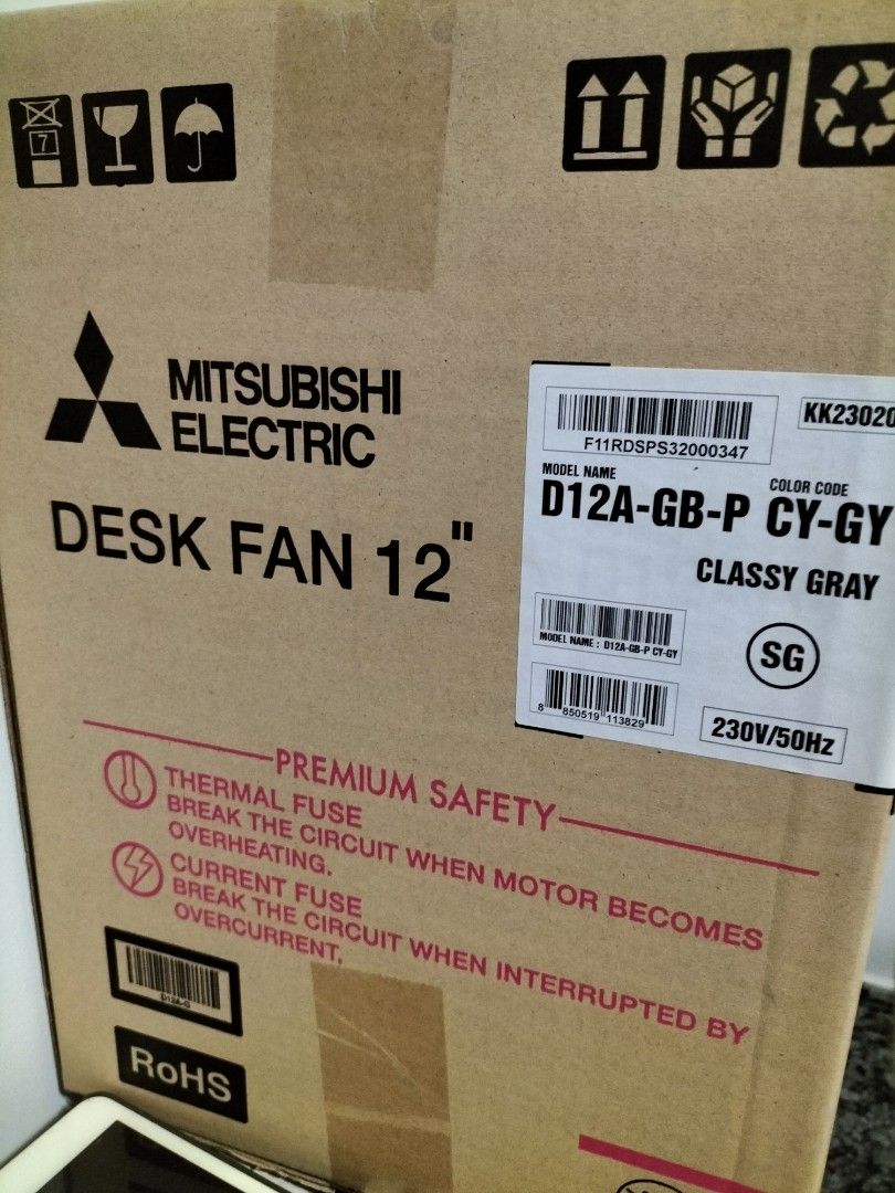 Mitsubishi Desk Fan, Furniture & Home Living, Lighting & Fans, Fans on ...
