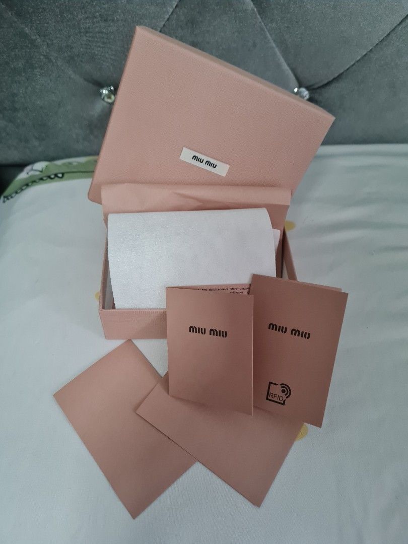 Miu Miu Purse Gift Box, Luxury, Accessories on Carousell