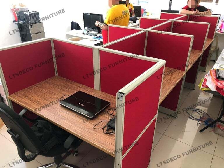 modular bpo table office partition full fabric cubicle furnitures on ...