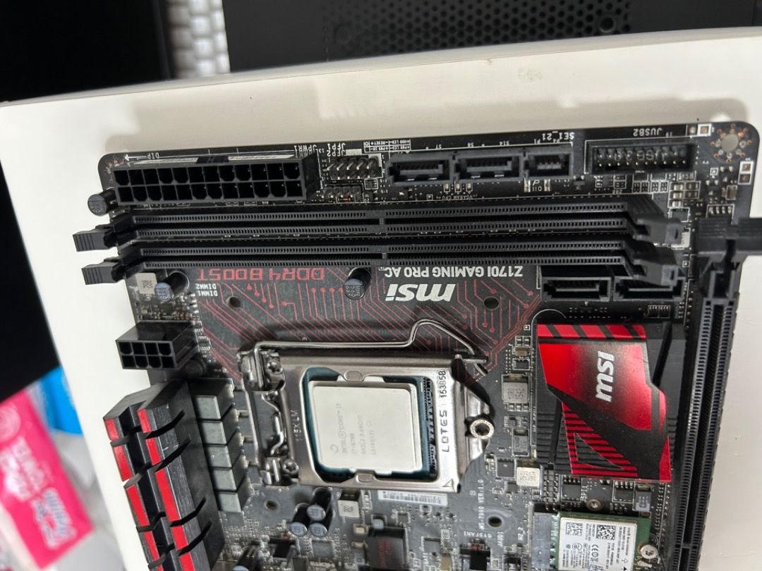 MSI Z170i Gaming Pro AC motherboard with i7 6700, Computers & Tech ...