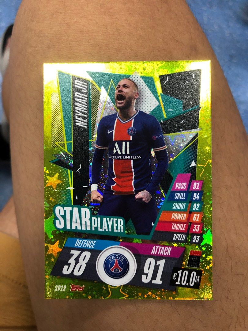 Neymar JR Match Attax 2020/2021 edition, Hobbies & Toys, Toys & Games ...