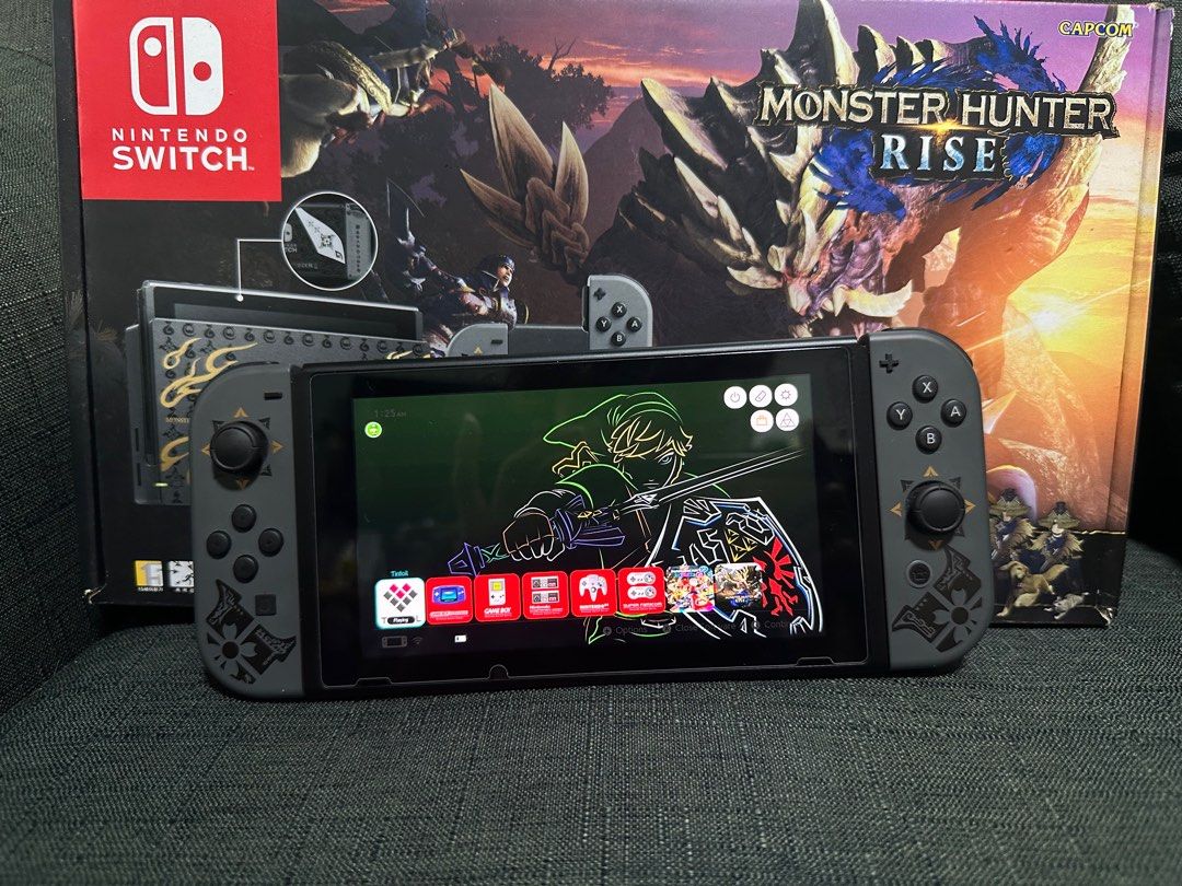 Nintendo Switch Gen 2 monster hunter limited edition mod/modded set ...