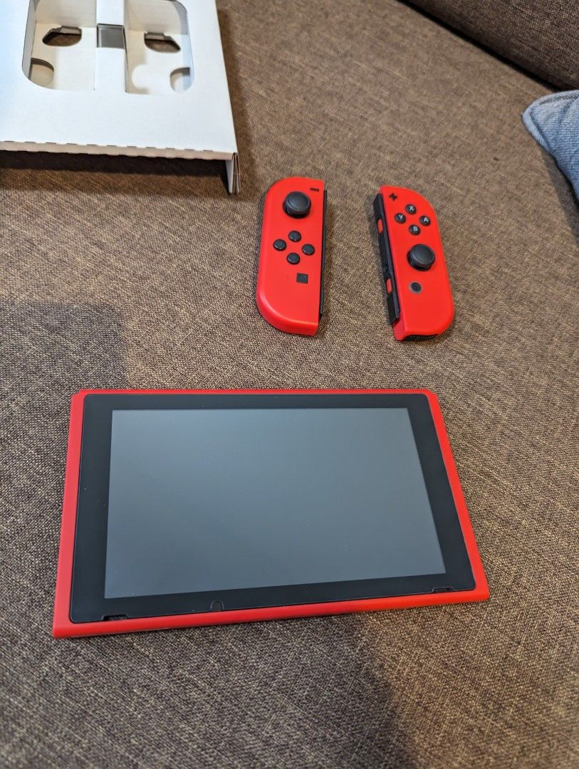 Nintendo Switch V2 Mario Red and Blue on Carousell