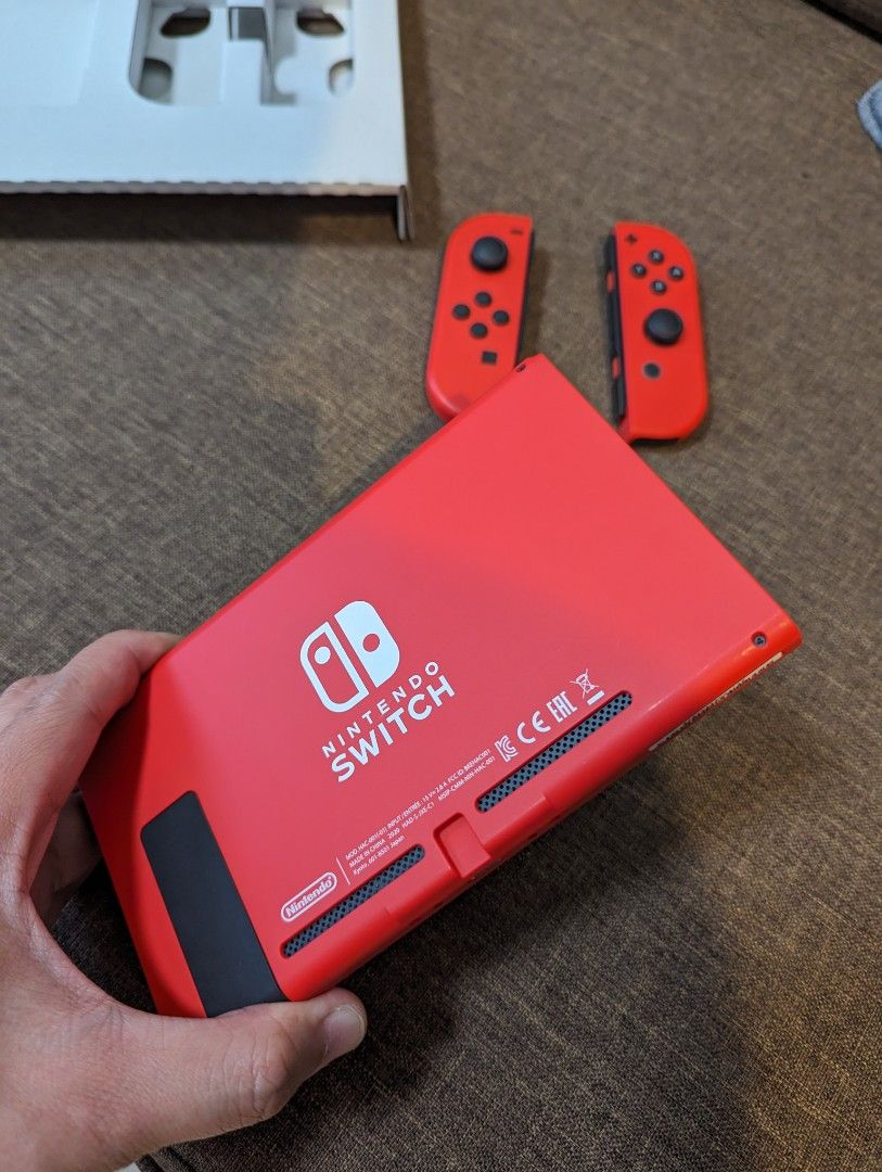 Nintendo Switch V2 Mario Red and Blue on Carousell