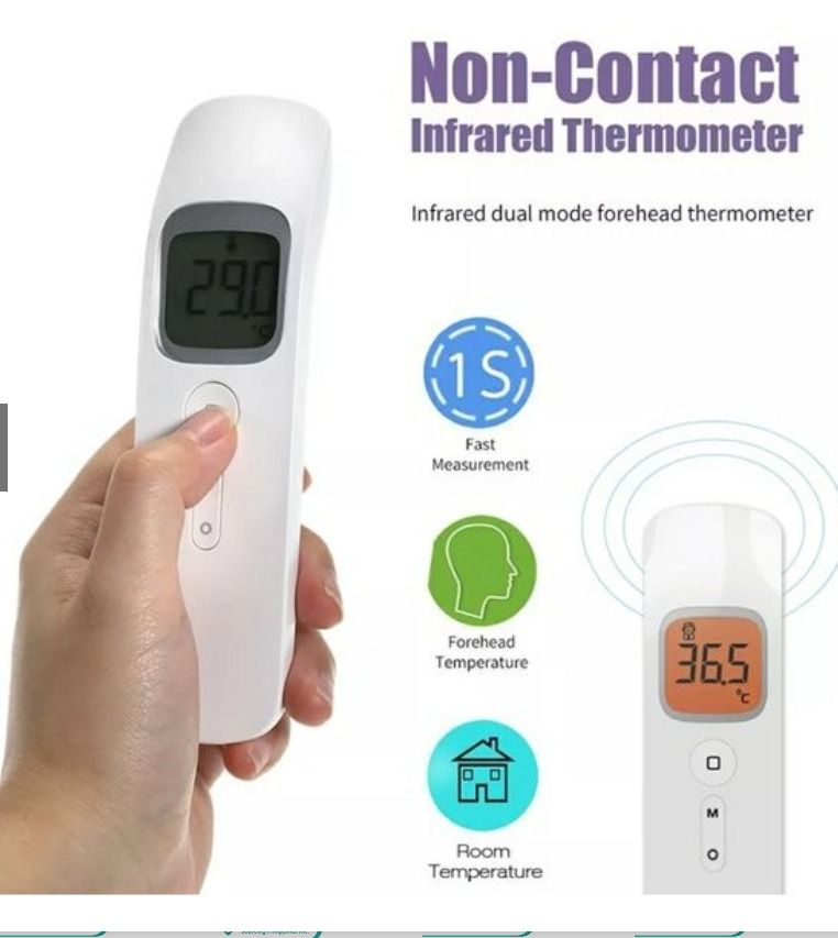 No Contact Forehead Infrared Thermometer on Carousell