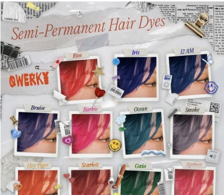 Non-Damaging Semi-Permanent Hair Dyes SPI2579, Beauty & Personal Care ...