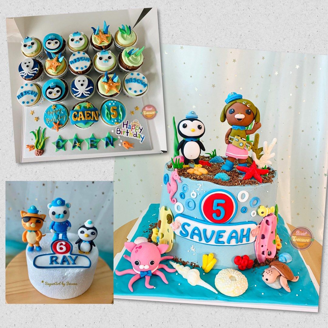 Octonauts theme cake / cupcakes, Food & Drinks, Homemade Bakes on Carousell