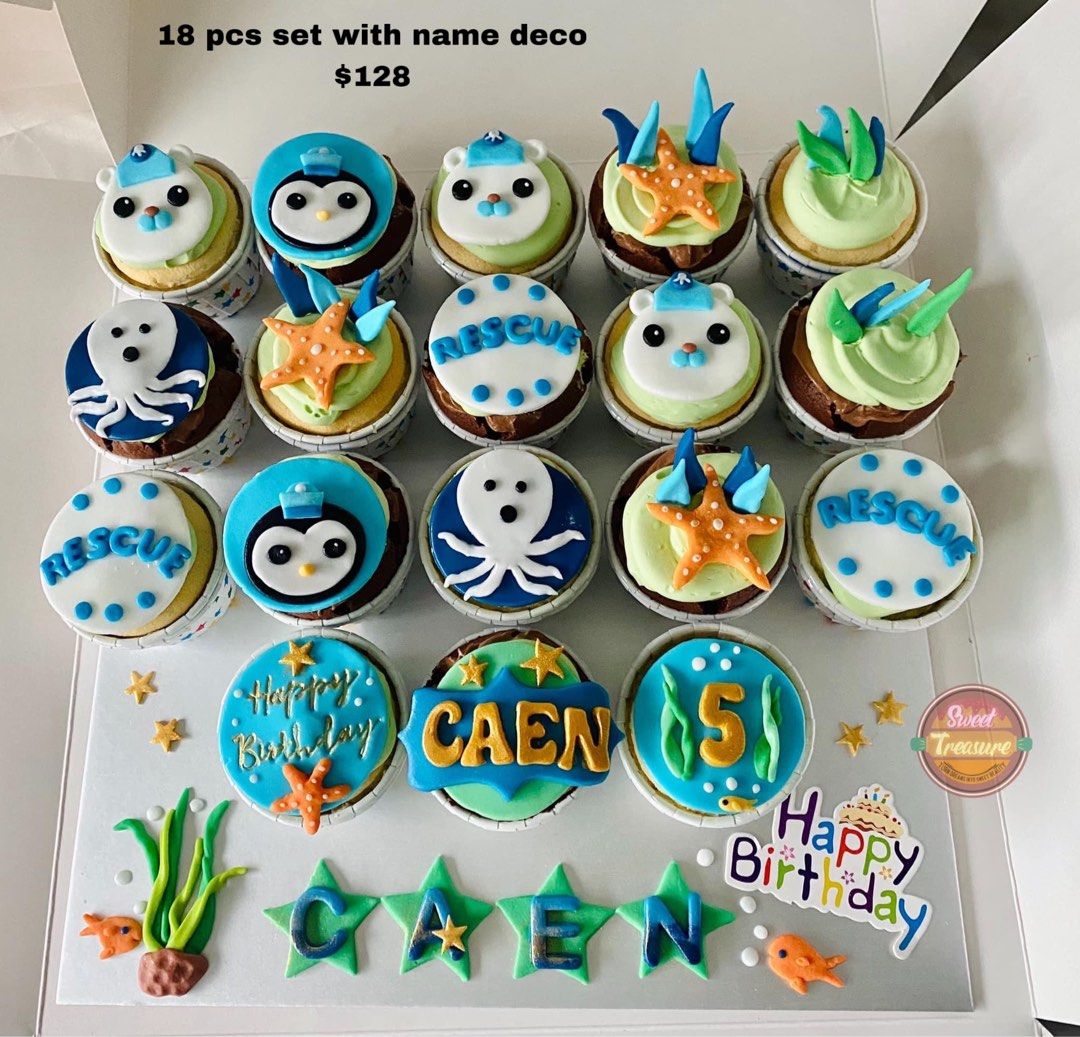 Octonauts theme cake / cupcakes, Food & Drinks, Homemade Bakes on Carousell