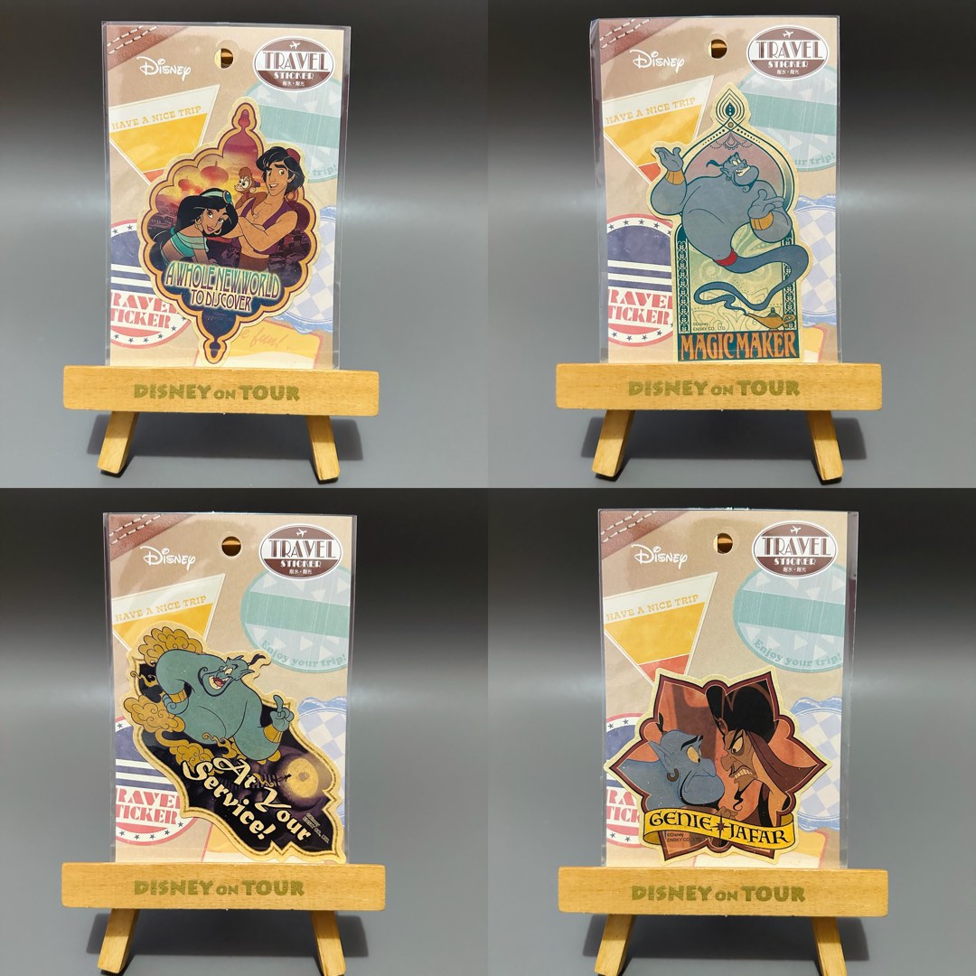Official Ensky Disney Aladdin Travel Sticker - Php 95 each, Hobbies ...