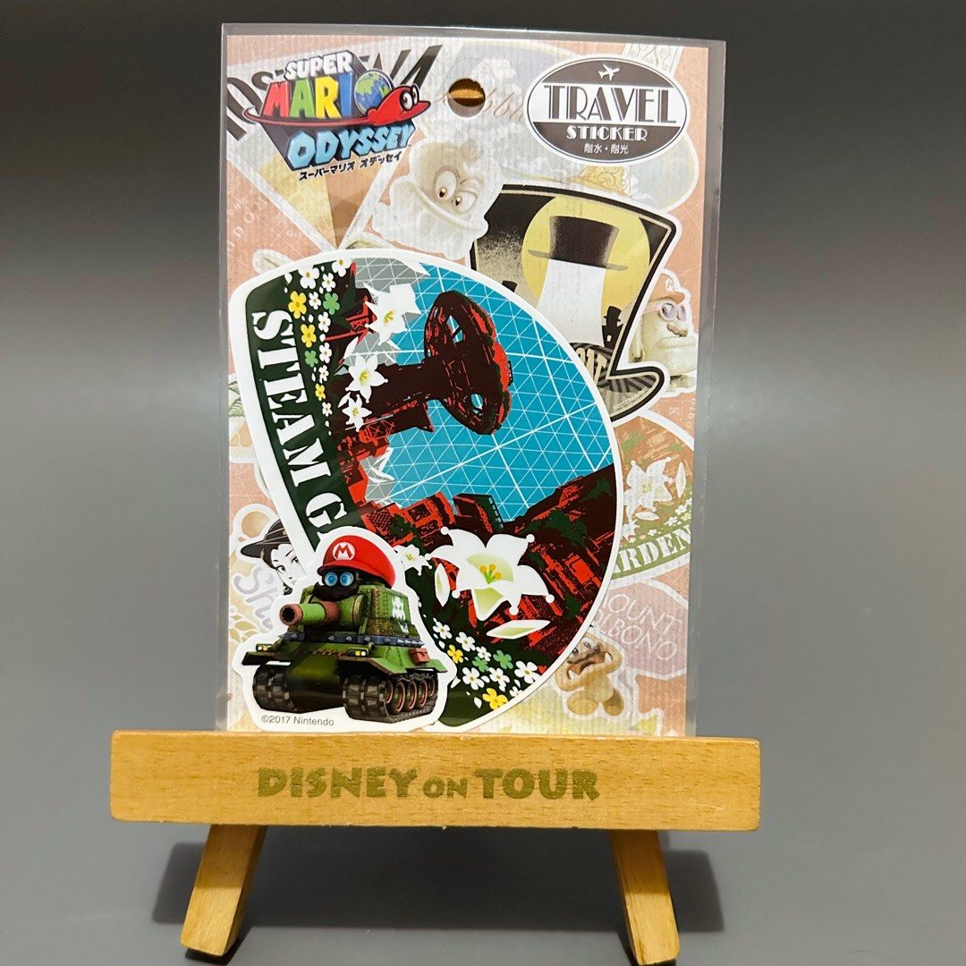 Official Ensky Super Mario Odyssey Travel Sticker (2 stickers per pack ...