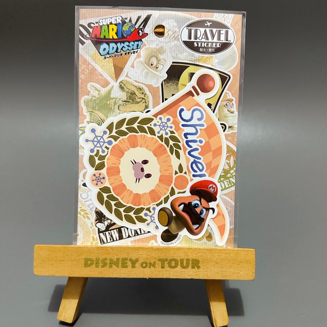 Official Ensky Super Mario Odyssey Travel Sticker (2 stickers per pack ...