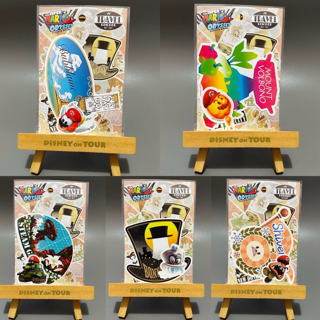 Official Ensky Super Mario Odyssey Travel Sticker (2 stickers per pack ...