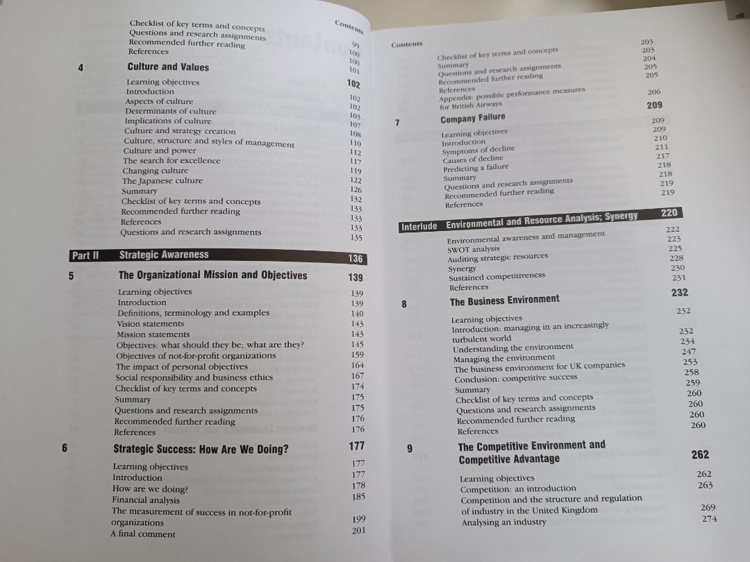 [ORIGINAL COLLEGE UNIVERSITY TEXTBOOK] Strategic Management Awareness ...