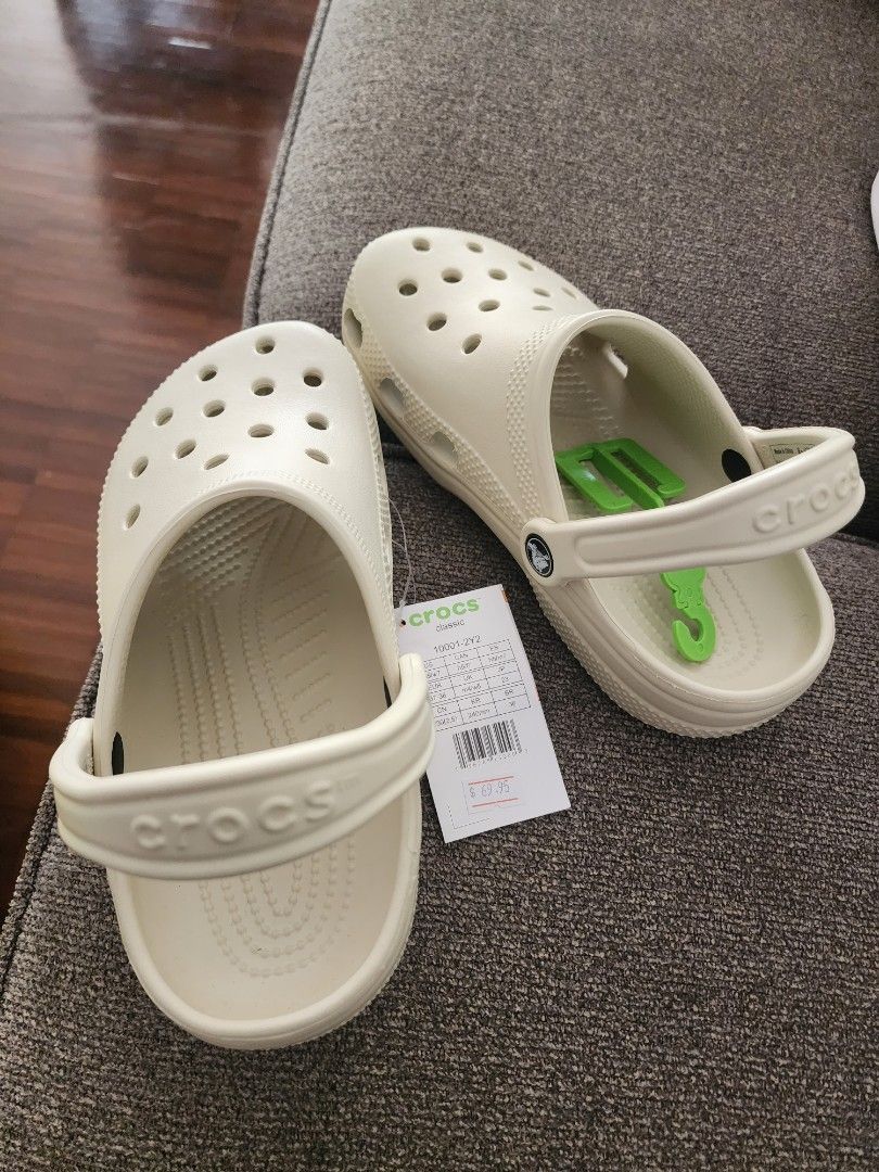 Original Crocs Classic Comfort Clogs Beige Size M5W7 (Bone Color ...