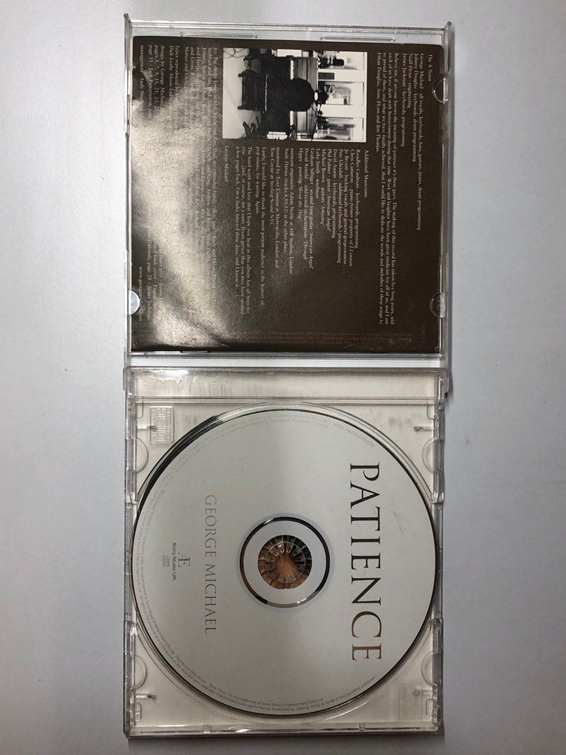 ORIGINAL IMPORTED BY SONY MUSIC UK Patience by George Michael, Hobbies ...
