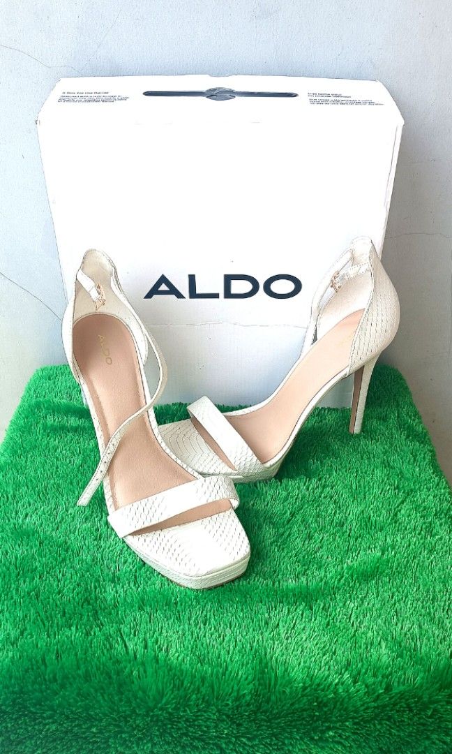 👠Original White Aldo Scarlet Stiletto Sepatu Heels 41, Fesyen Wanita ...