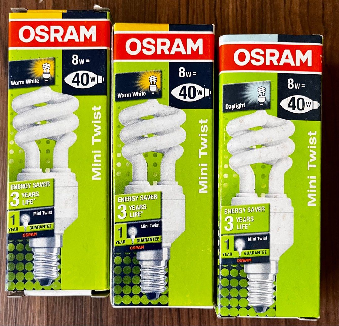Osram Mini Twist new light buld, Furniture & Home Living, Lighting ...