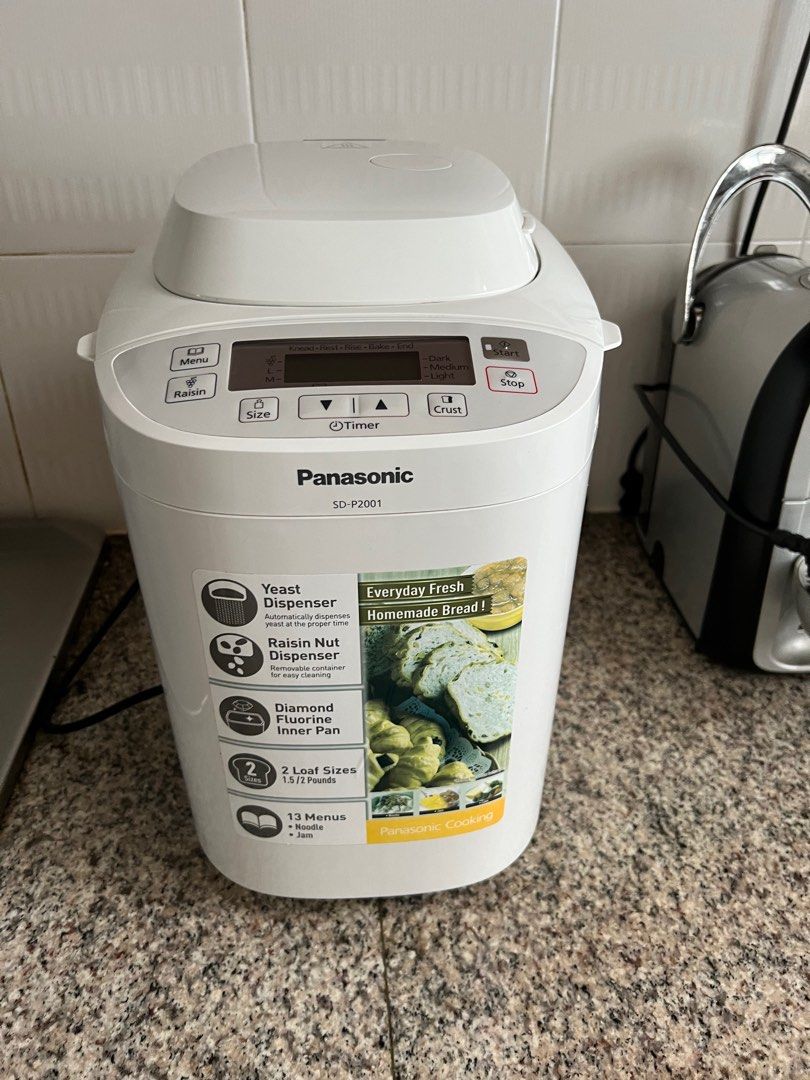 Panasonic bread maker SD-P2001, TV & Home Appliances, Kitchen ...