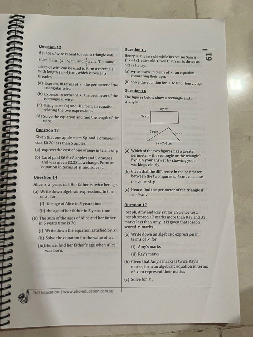 PHD Maths for Sec 1, Hobbies & Toys, Books & Magazines, Assessment ...