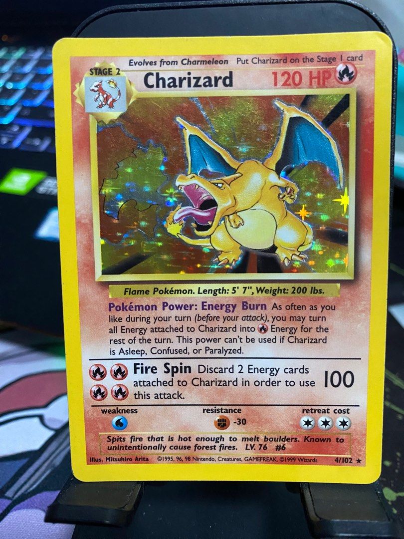 Pokemon Charizard Card Base Set 1999 Holo, Hobbies & Toys, Memorabilia ...